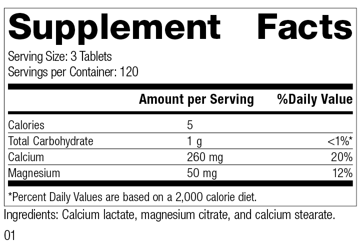 Calcium Lactate, 360 Tablets - Shore Holistic Nutrition & Wellness