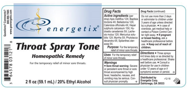 Throat Spray Tone - Shore Holistic Nutrition & Wellness